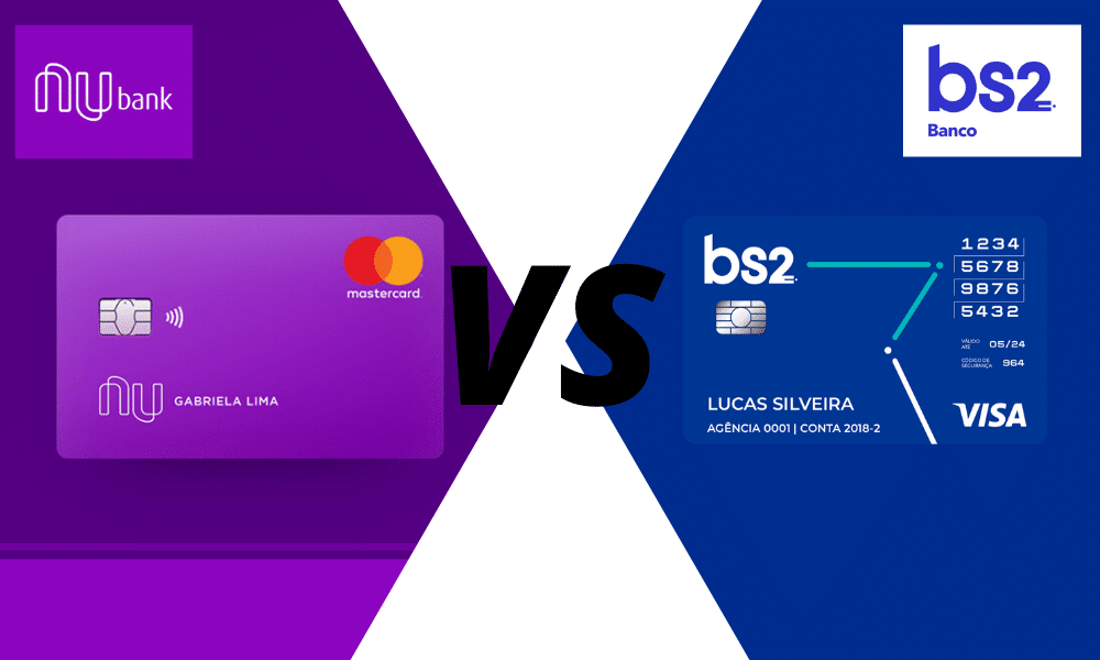 MEMIVI Nubank ou Banco BS2; qual a melhor conta digital?
